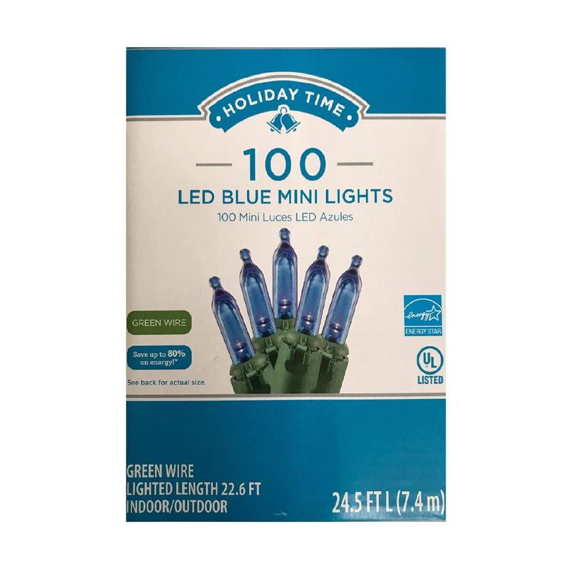 Mini Luces Navideñas Azules Luces De Navidad Azul Conjunto De 100
